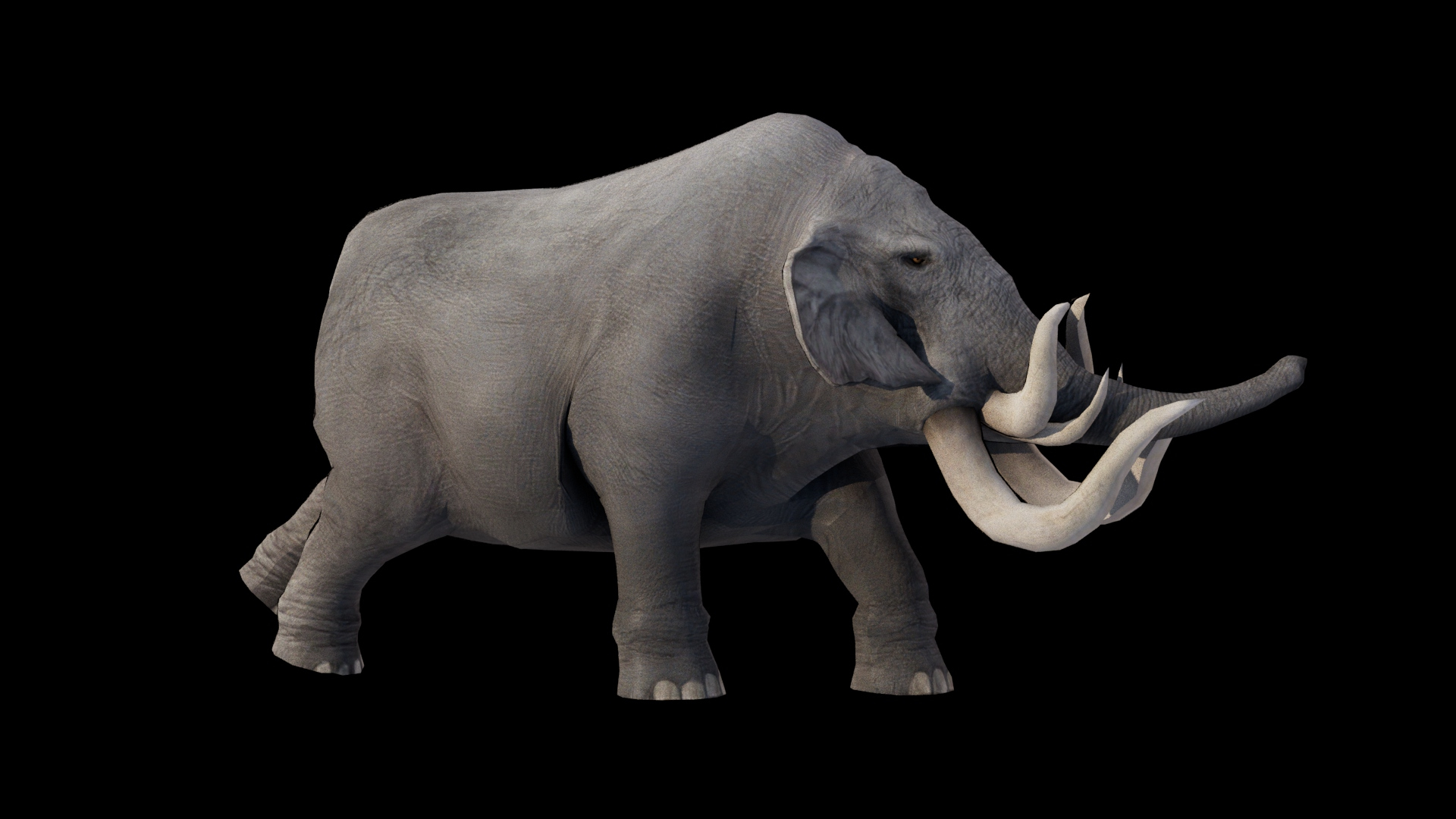 Elephant Animated 3D Model - TurboSquid 2091100