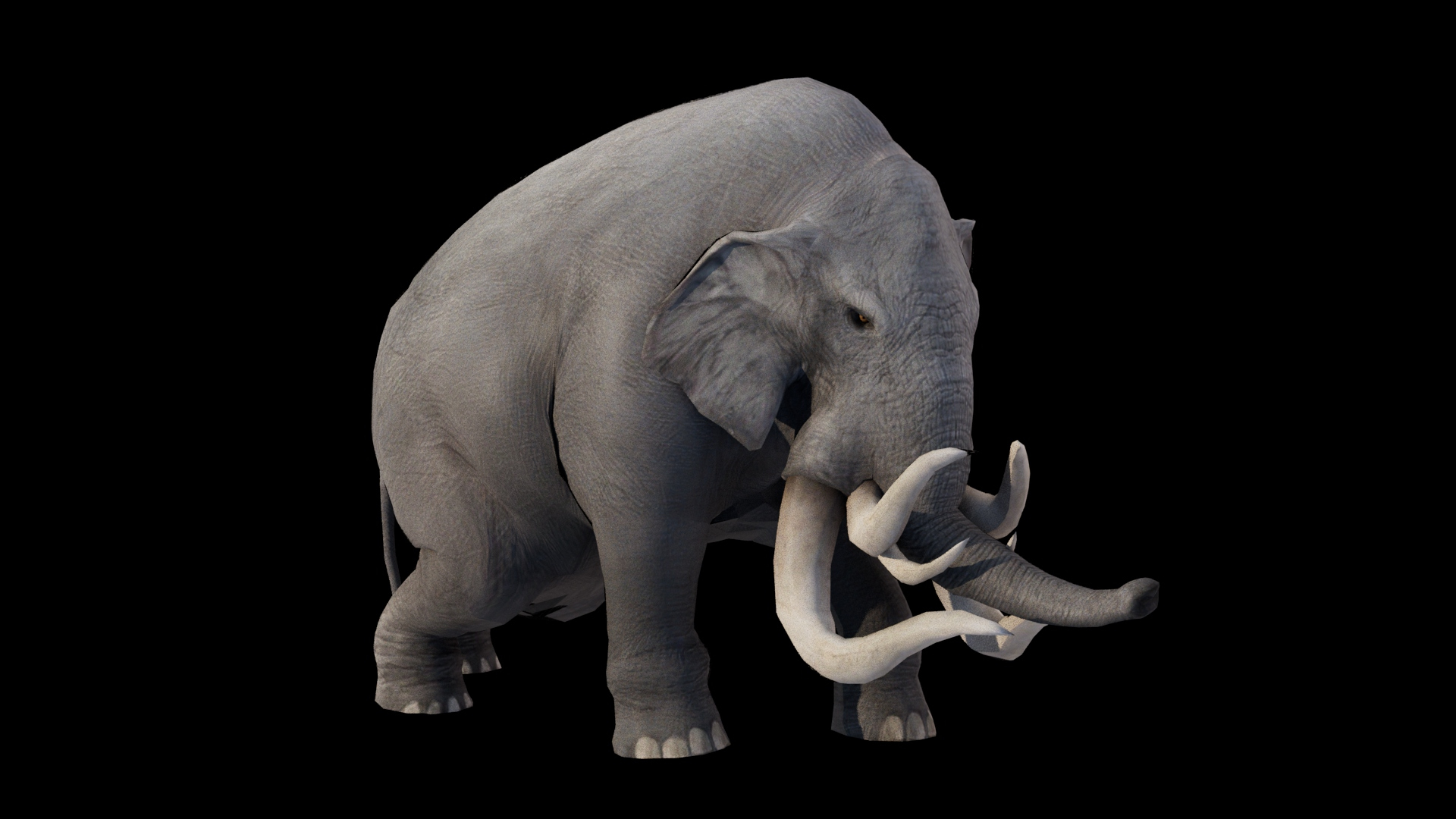 Elephant Animated 3D Model - TurboSquid 2091100