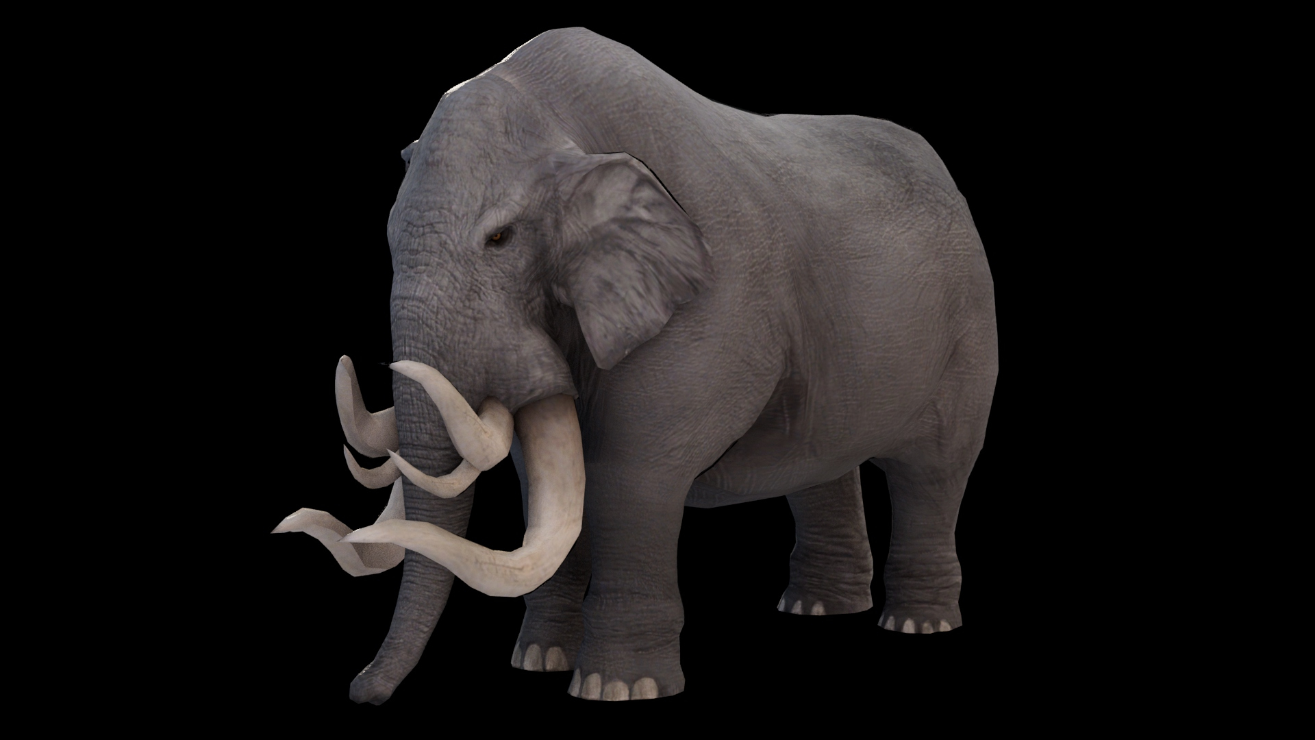 Elephant Animated 3D Model - TurboSquid 2091100