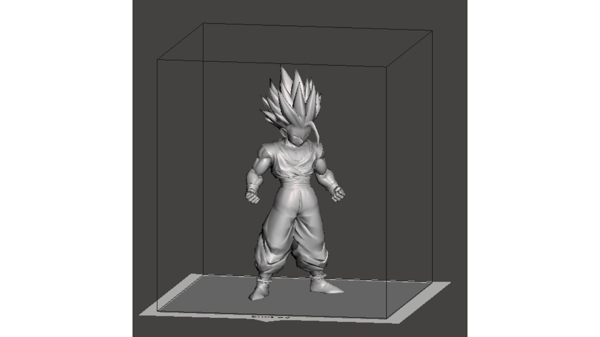 3D dragon ball gohan ssj2 3D PRINT - TurboSquid 2112670