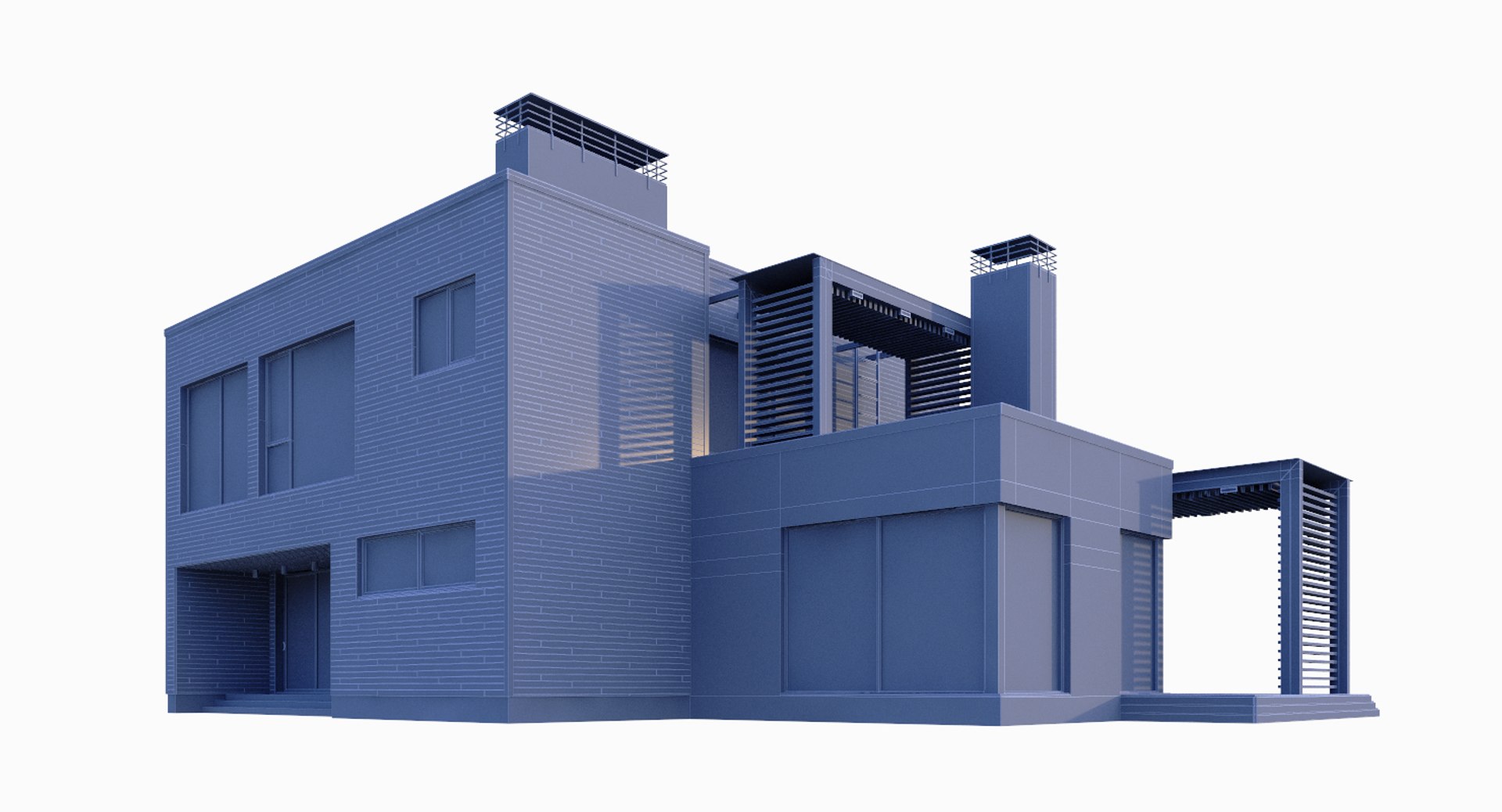 3d Modern House Model