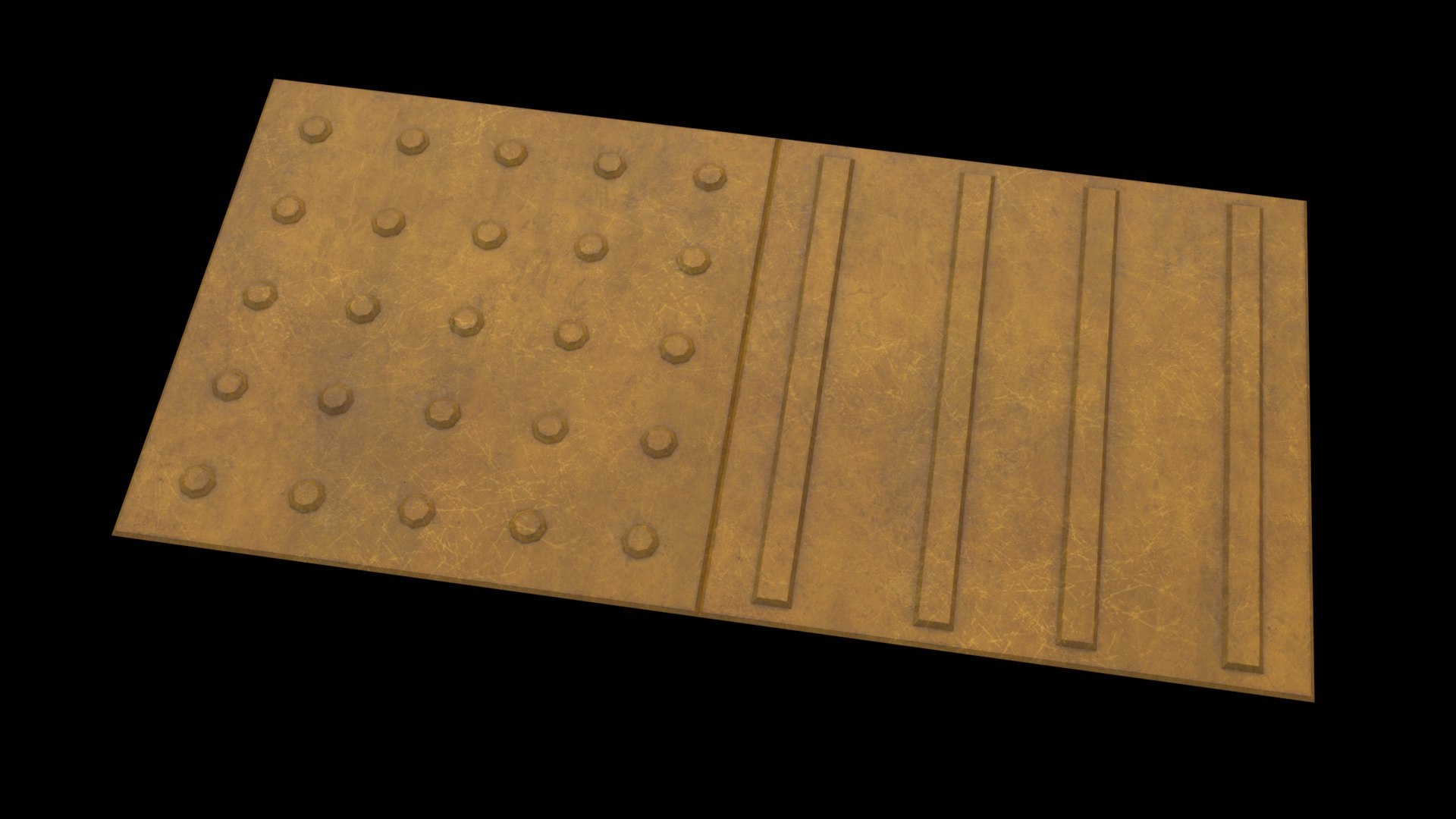Japanese Braille Block 3D Model - TurboSquid 1644619