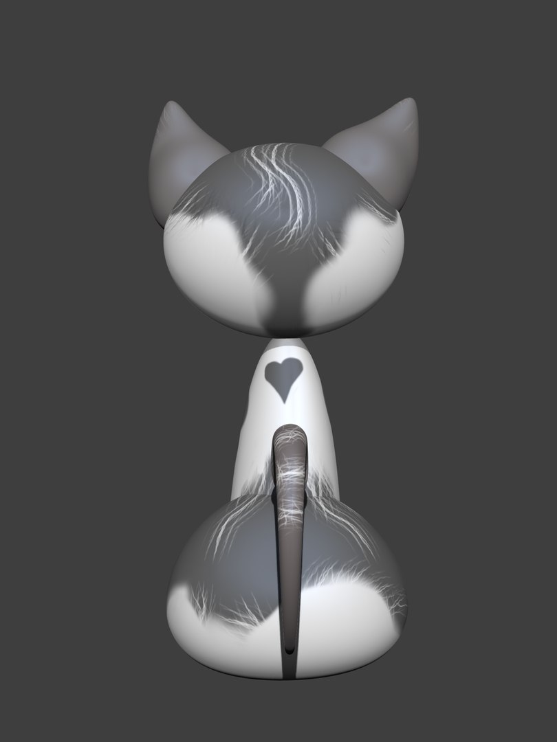 3D CAT - Low Poly - Manchi- Cartoon - - TurboSquid 2174216