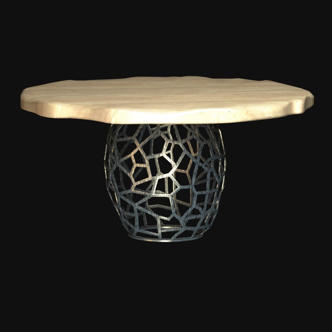 3d Wood Table