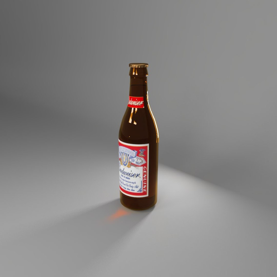 Beer Budweiser 3d Obj