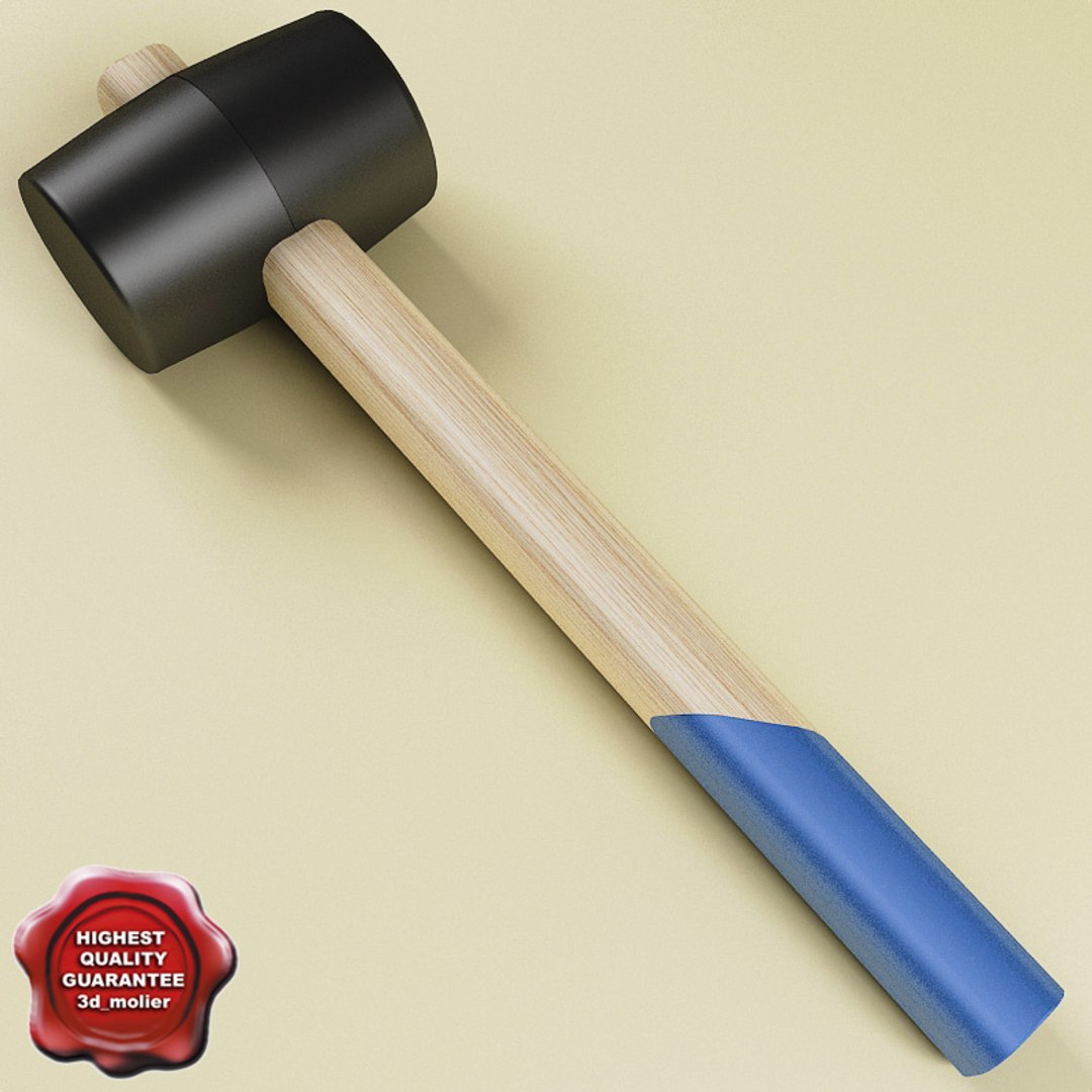 3d rubber mallet
