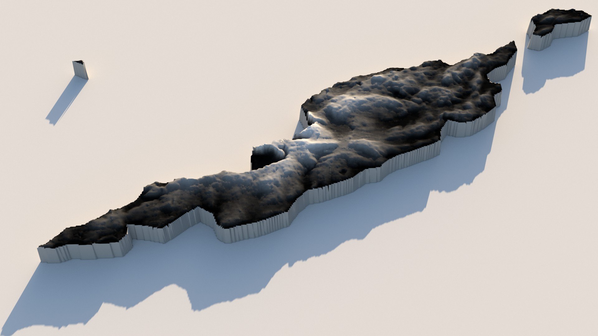 Anguilla Terrain 3d Mdoel Model - TurboSquid 2318951