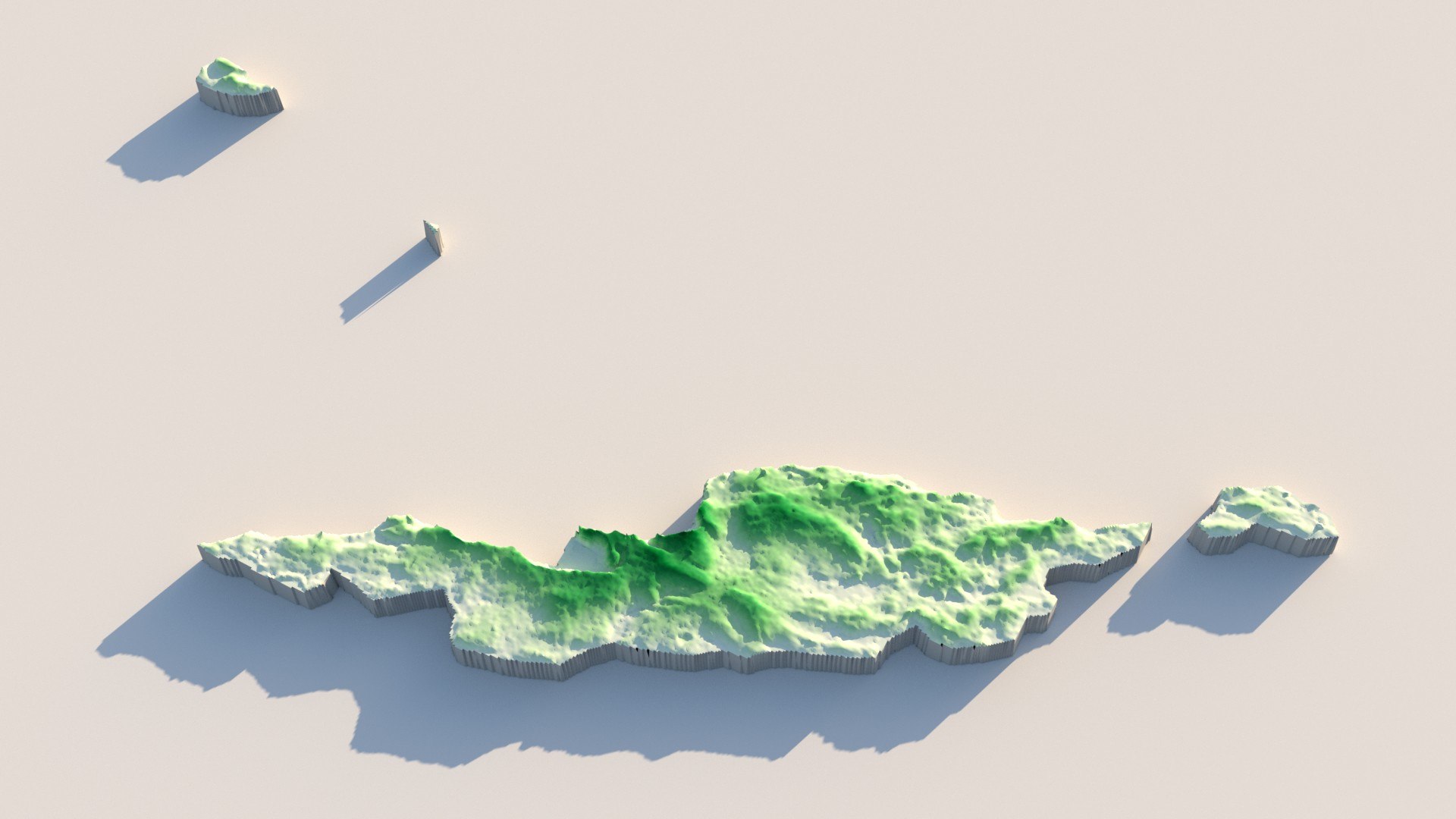 Anguilla Terrain 3d Mdoel Model - TurboSquid 2318951