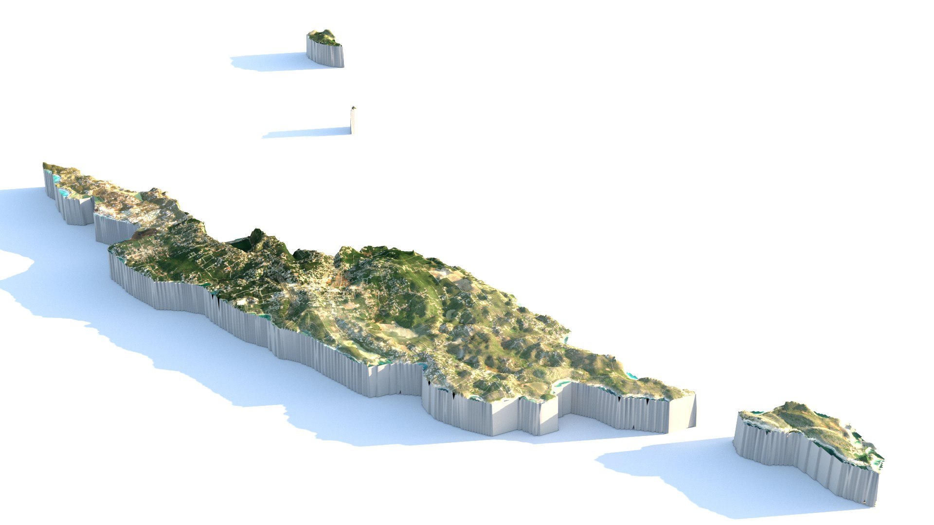 Anguilla Terrain 3d Mdoel Model - TurboSquid 2318951