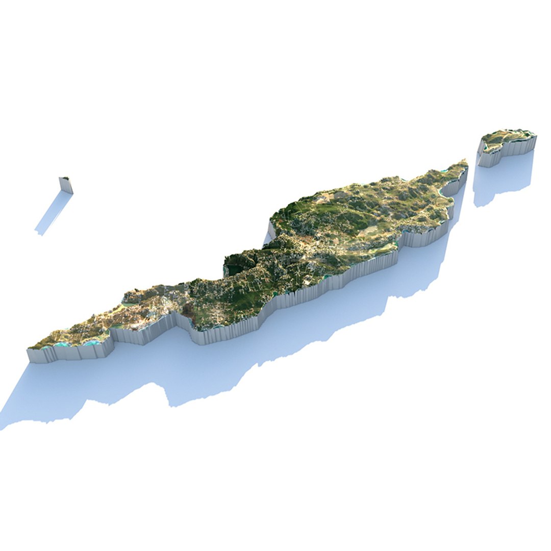Anguilla Terrain 3d Mdoel Model - TurboSquid 2318951