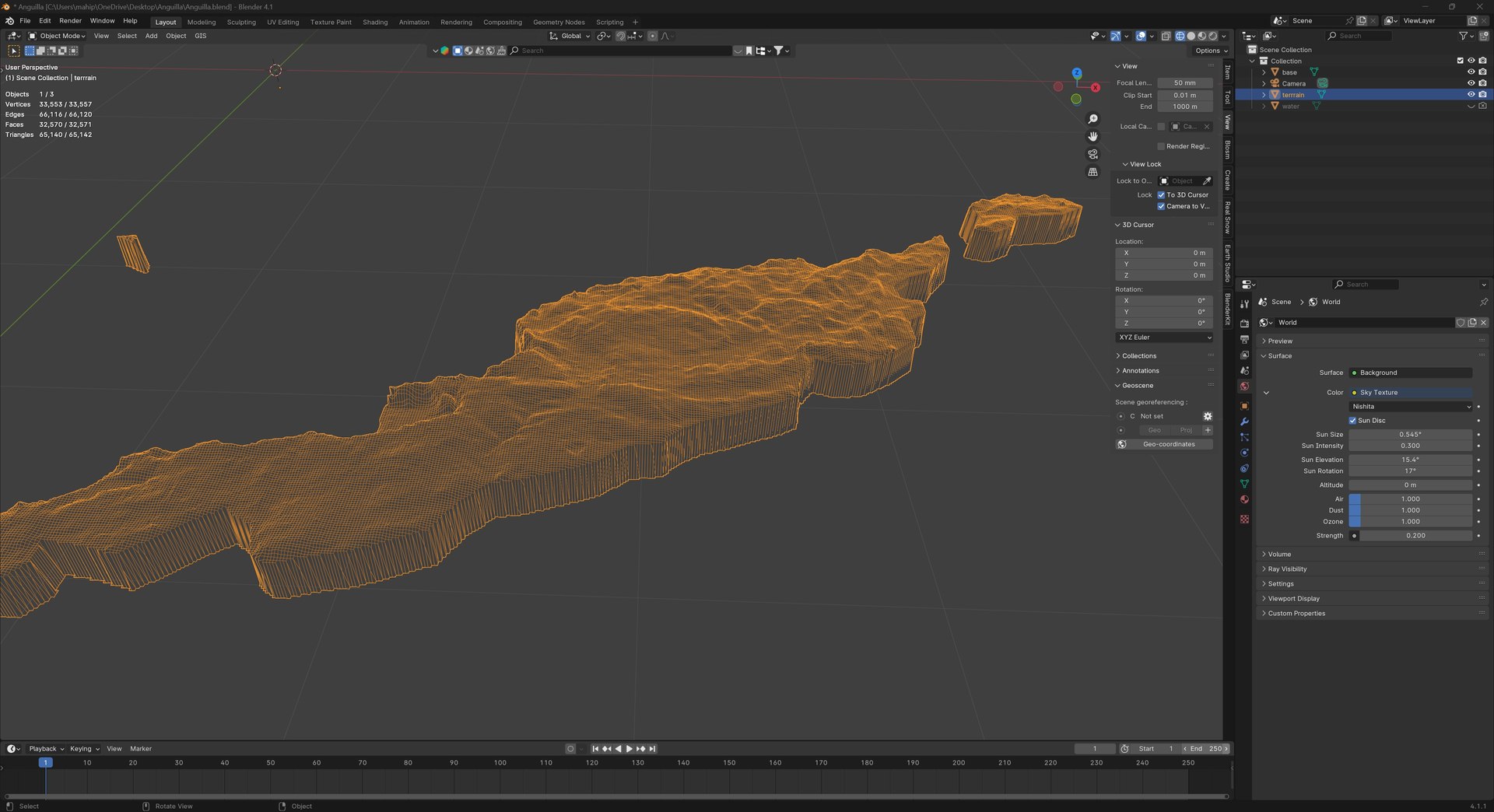 Anguilla Terrain 3d Mdoel Model - TurboSquid 2318951