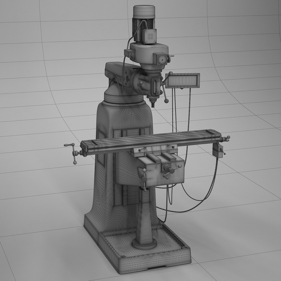 3dsmax Milling Machine Tool