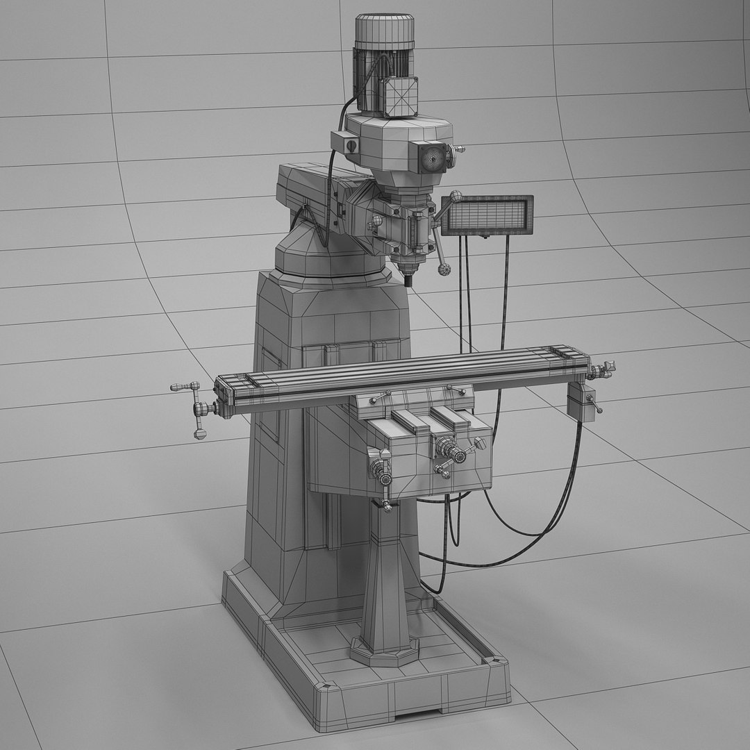 3dsmax Milling Machine Tool