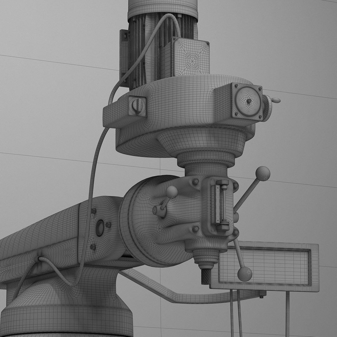 3dsmax Milling Machine Tool