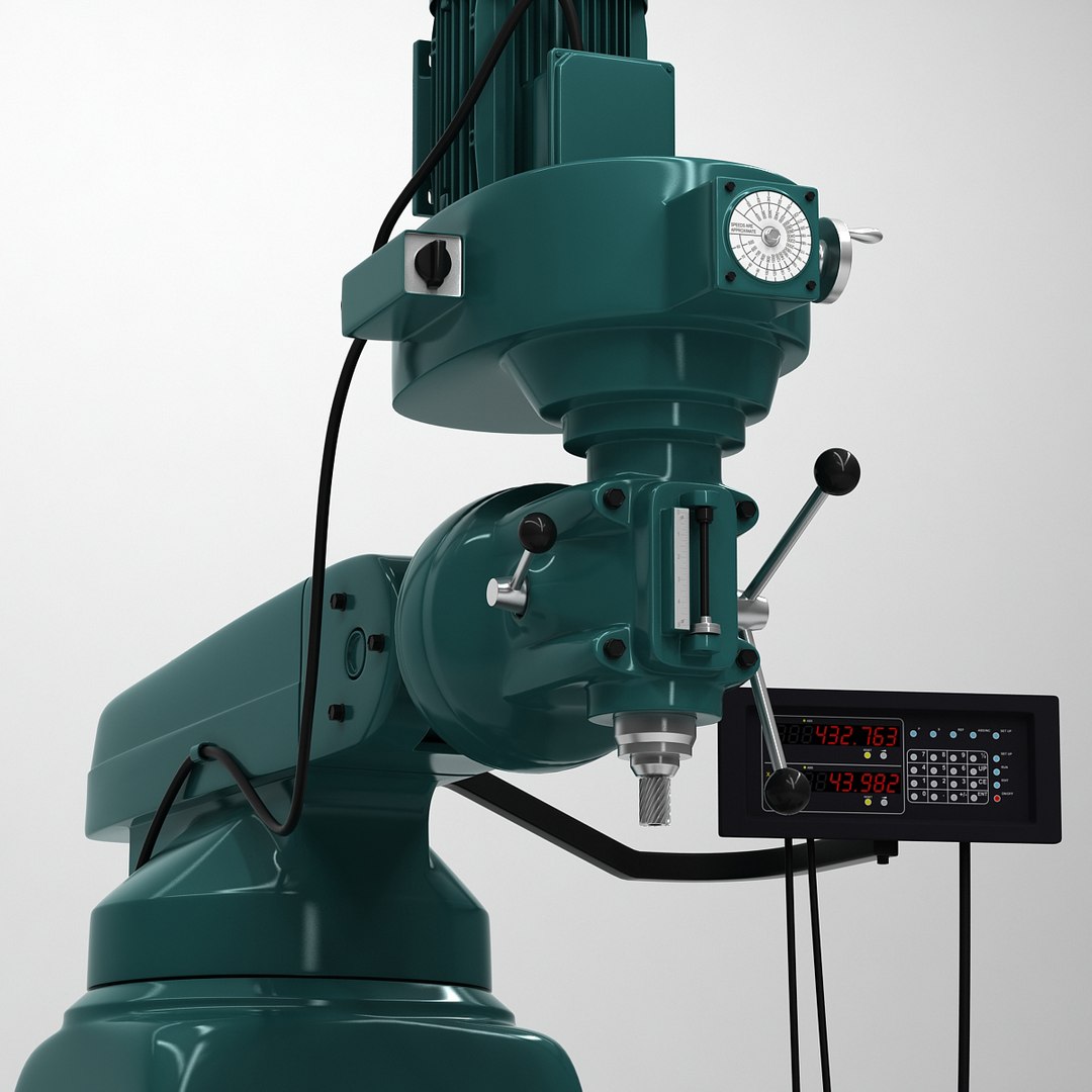 3dsmax Milling Machine Tool