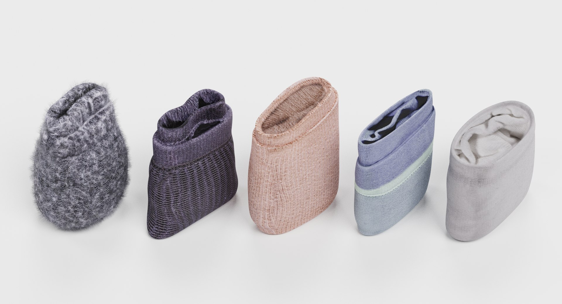 Folded Socks Set 3D - TurboSquid 1416166