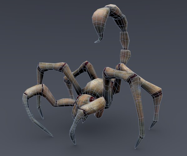 3d model insectoid monster