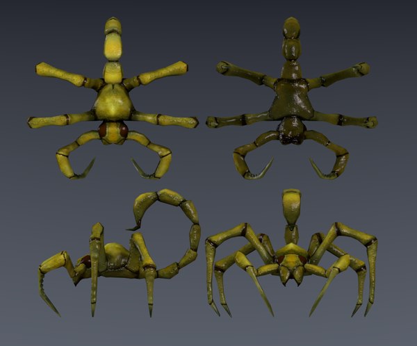 3d model insectoid monster