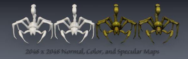 3d model insectoid monster