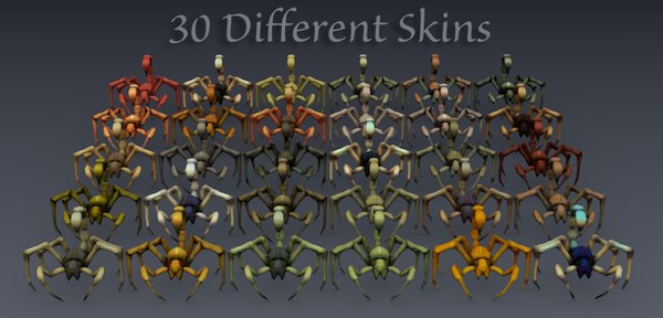 3d model insectoid monster