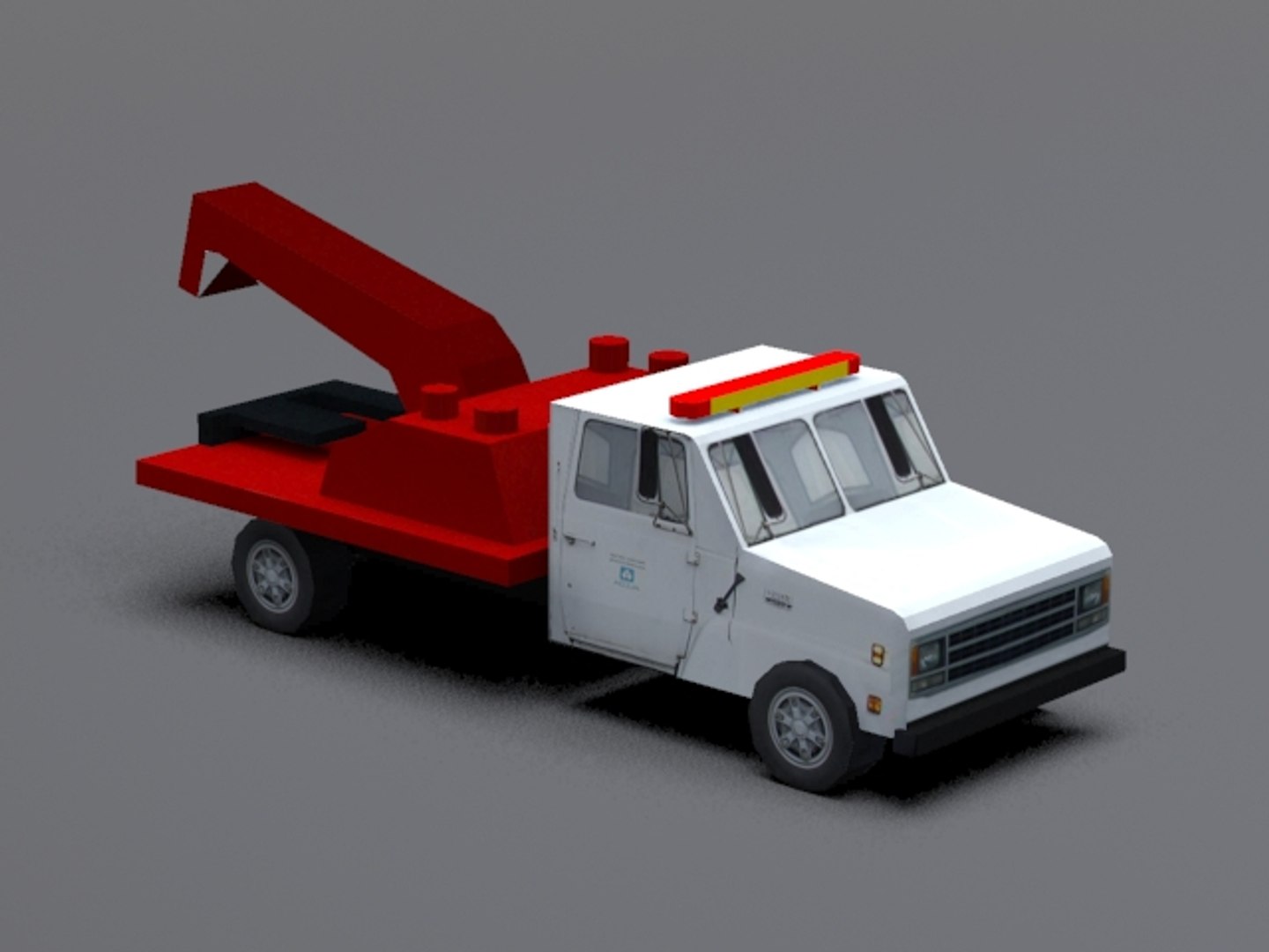 tow truck 3d 3ds