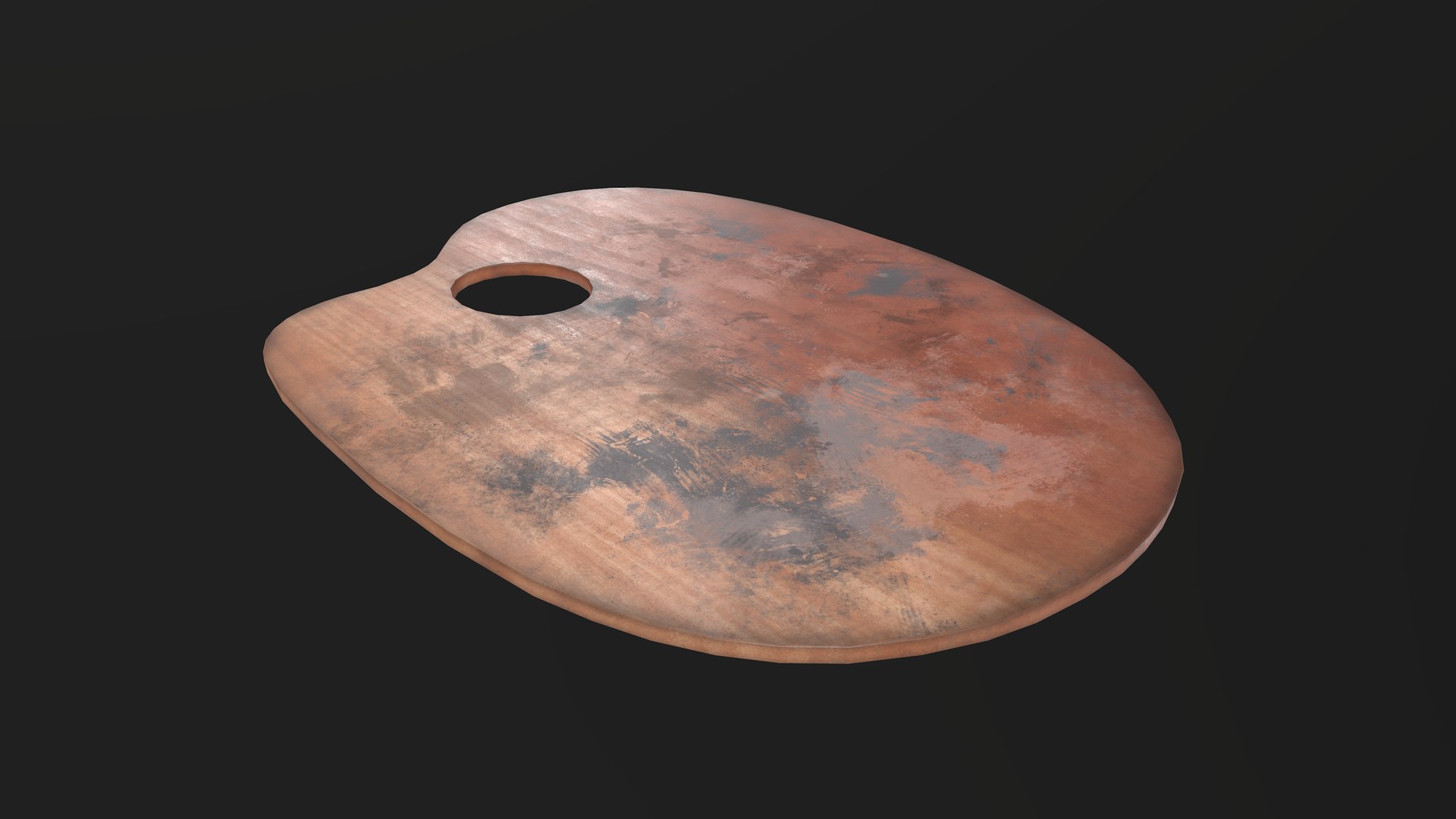 Artist Palette Model - TurboSquid 1446480