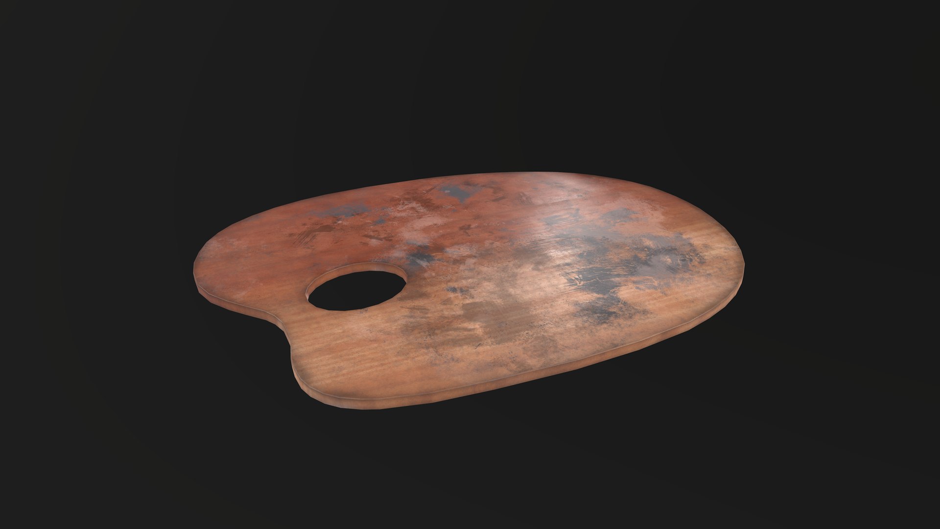 Artist Palette Model - TurboSquid 1446480