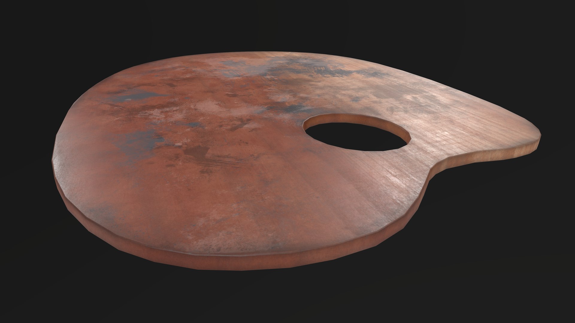 Artist Palette Model - TurboSquid 1446480