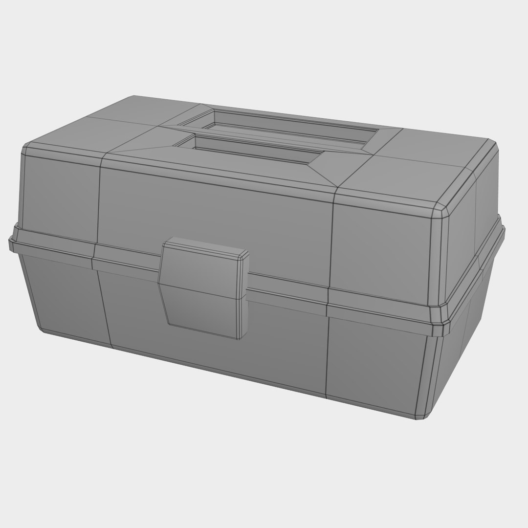 Old Tackle Box Model - TurboSquid 1237204