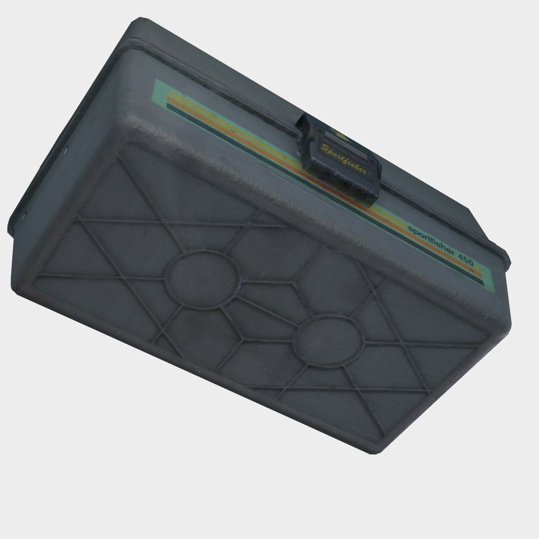 Old Tackle Box Model - TurboSquid 1237204