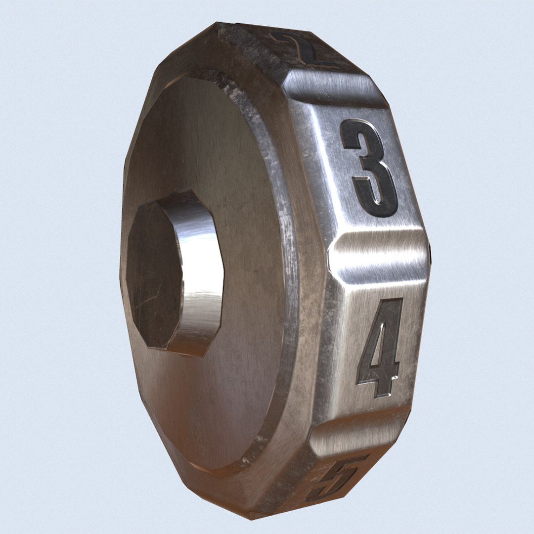 3d Model Wheel Numbers Realtime