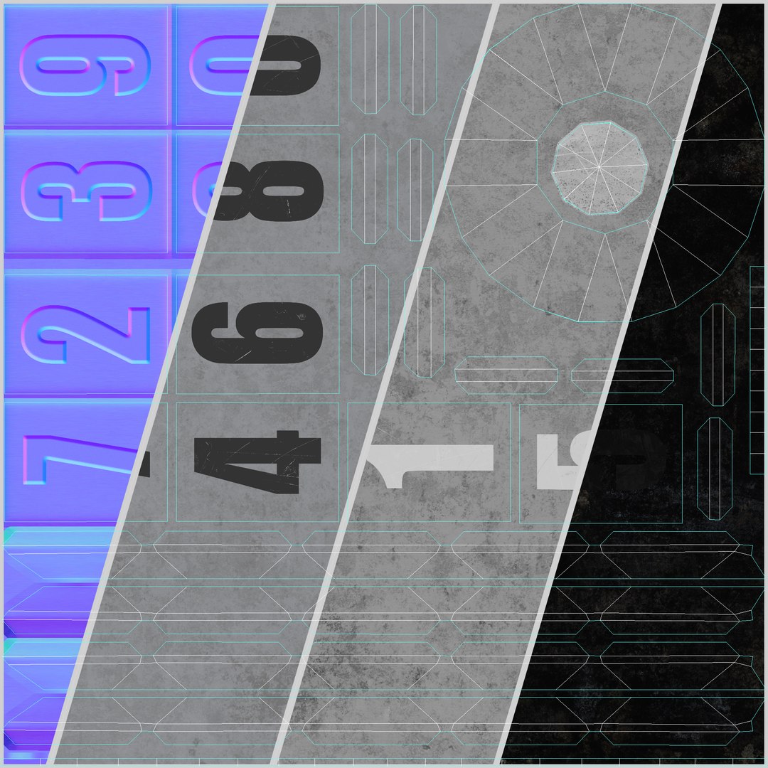 3d Model Wheel Numbers Realtime