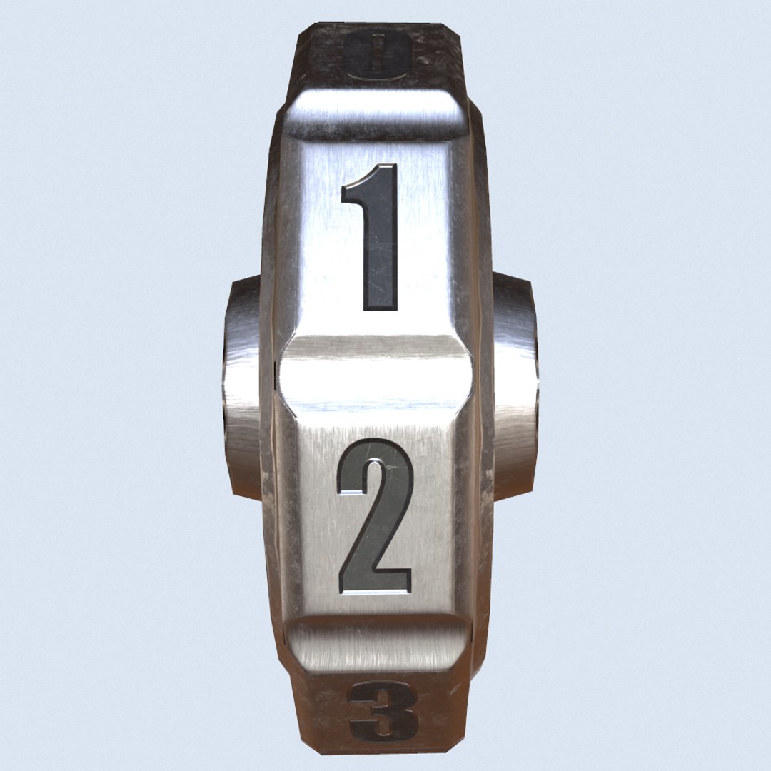 3d Model Wheel Numbers Realtime