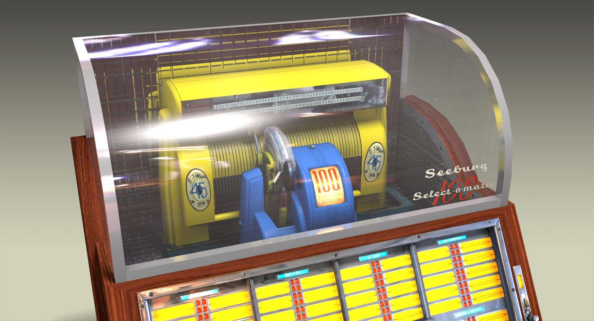 M100c Seeburg Model - TurboSquid 1479306