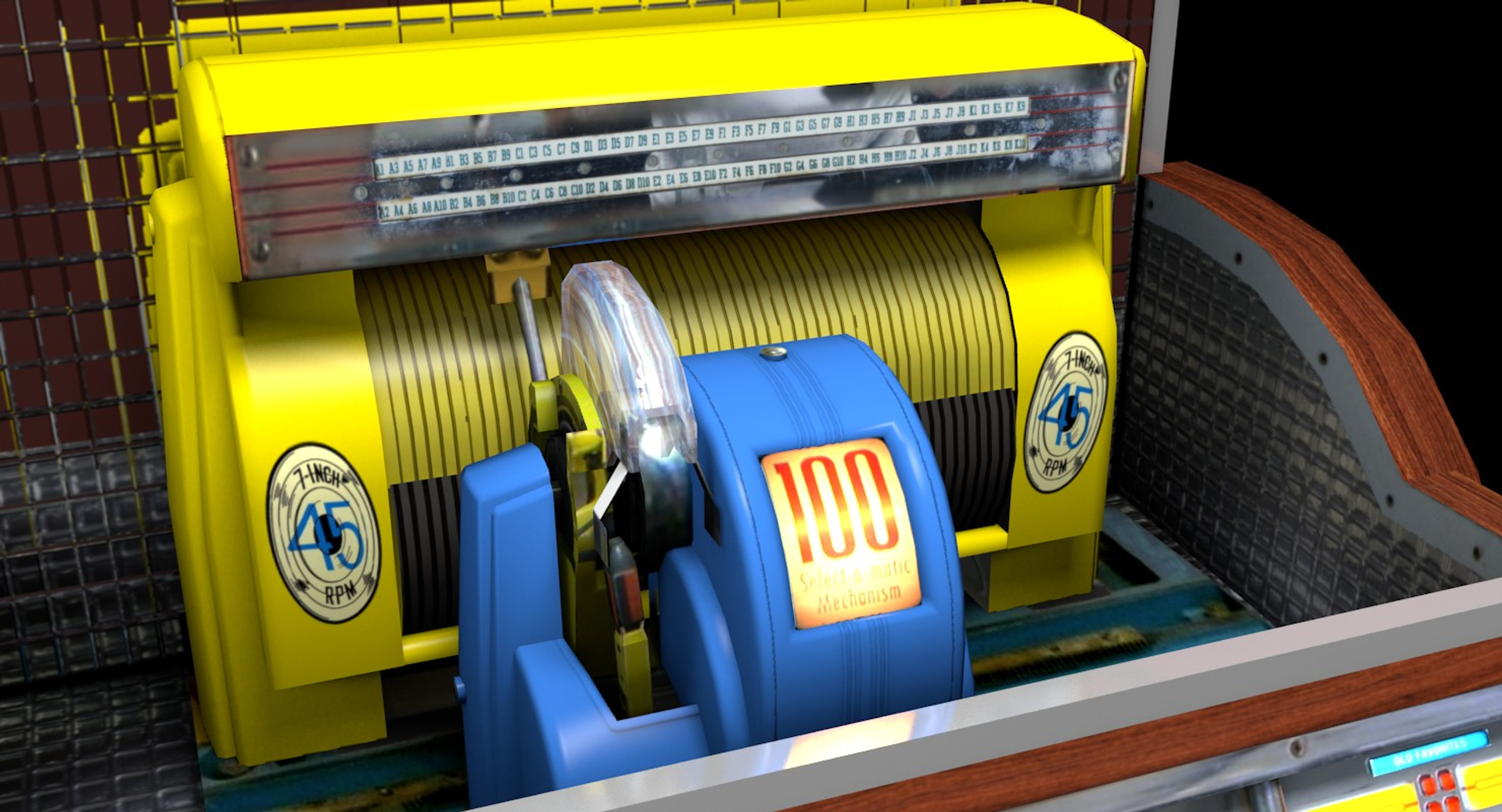 M100c Seeburg Model - TurboSquid 1479306