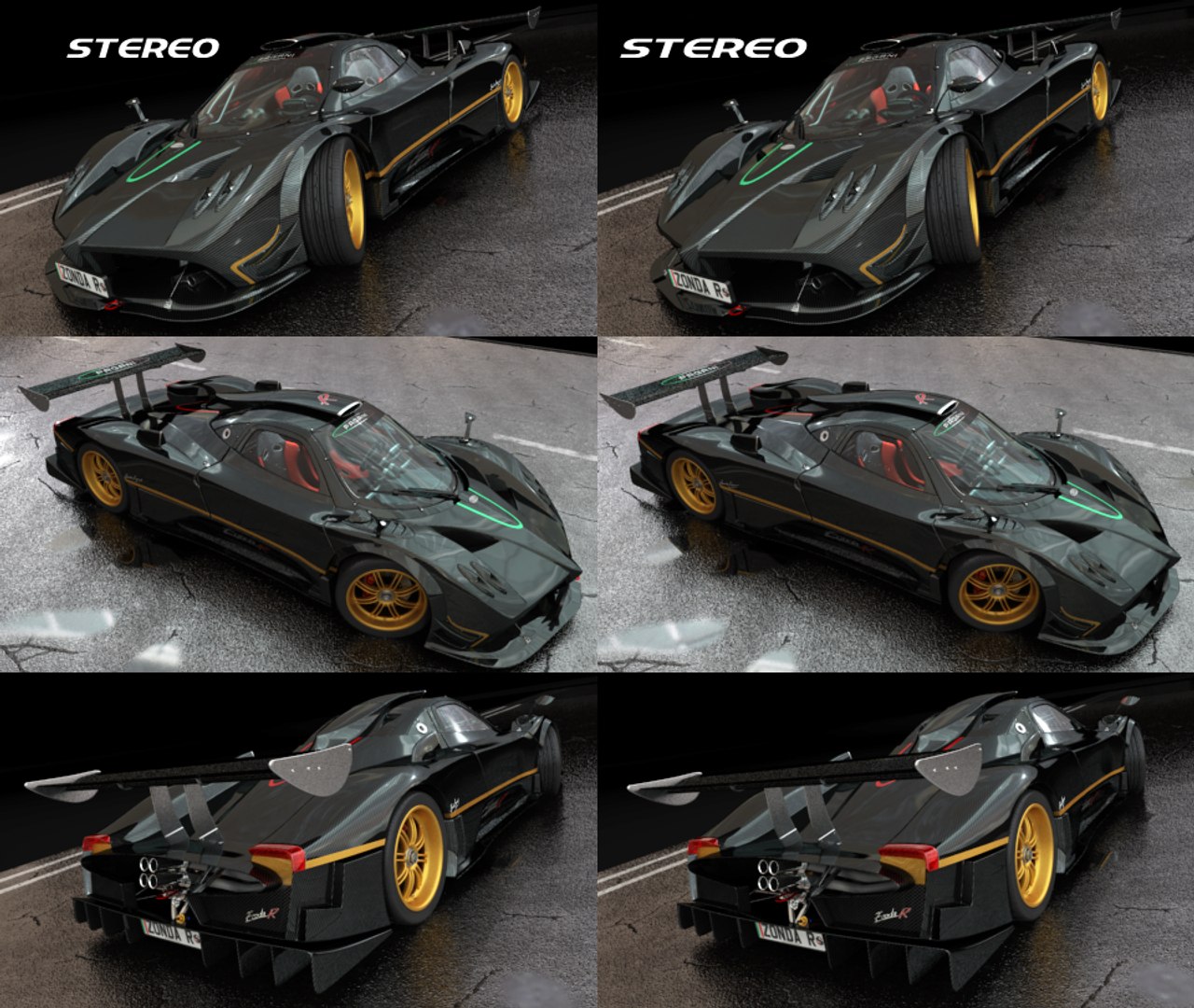 Pagani Zonda R 2010 3d Model