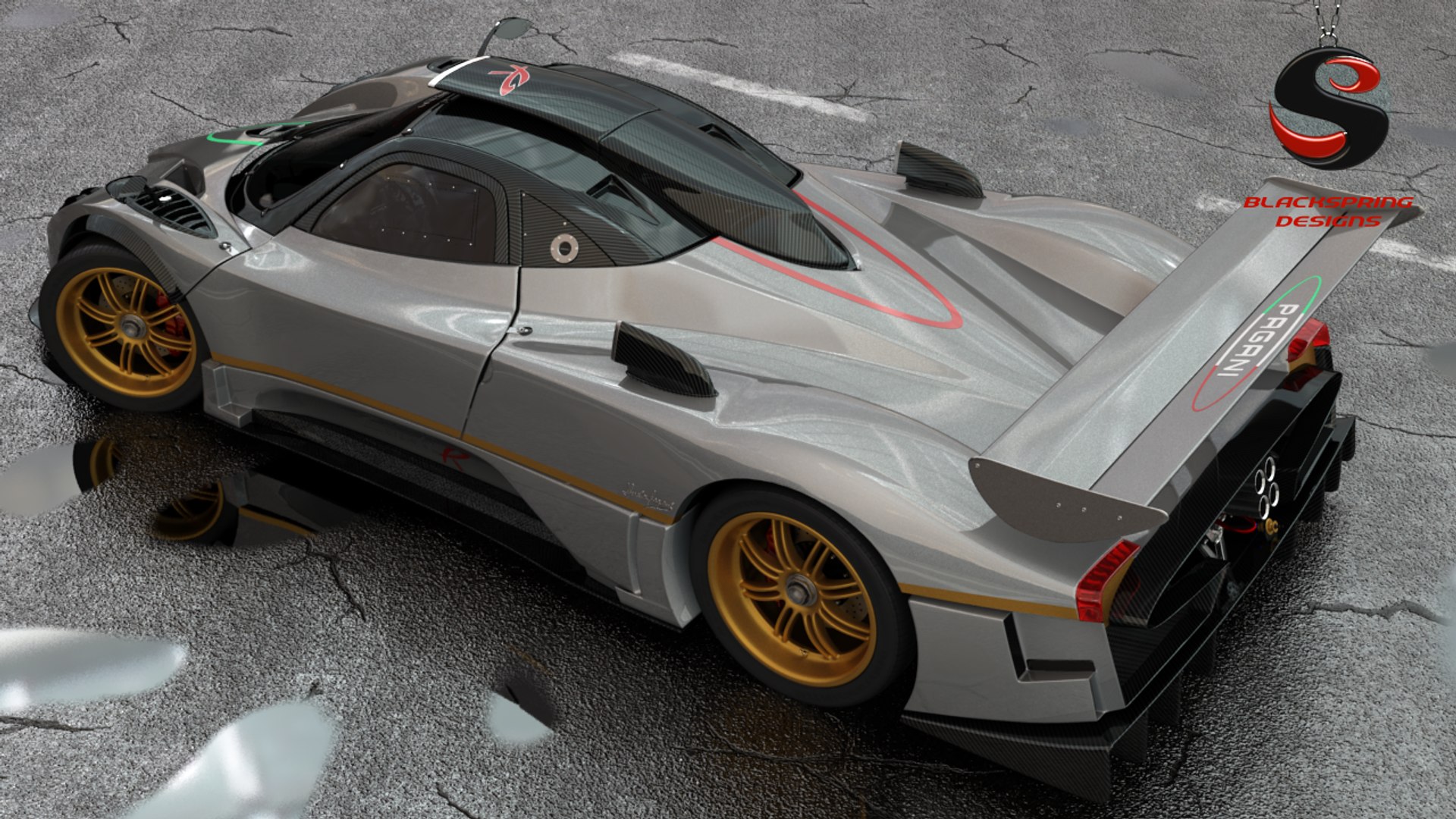 Pagani Zonda R 2010 3d Model