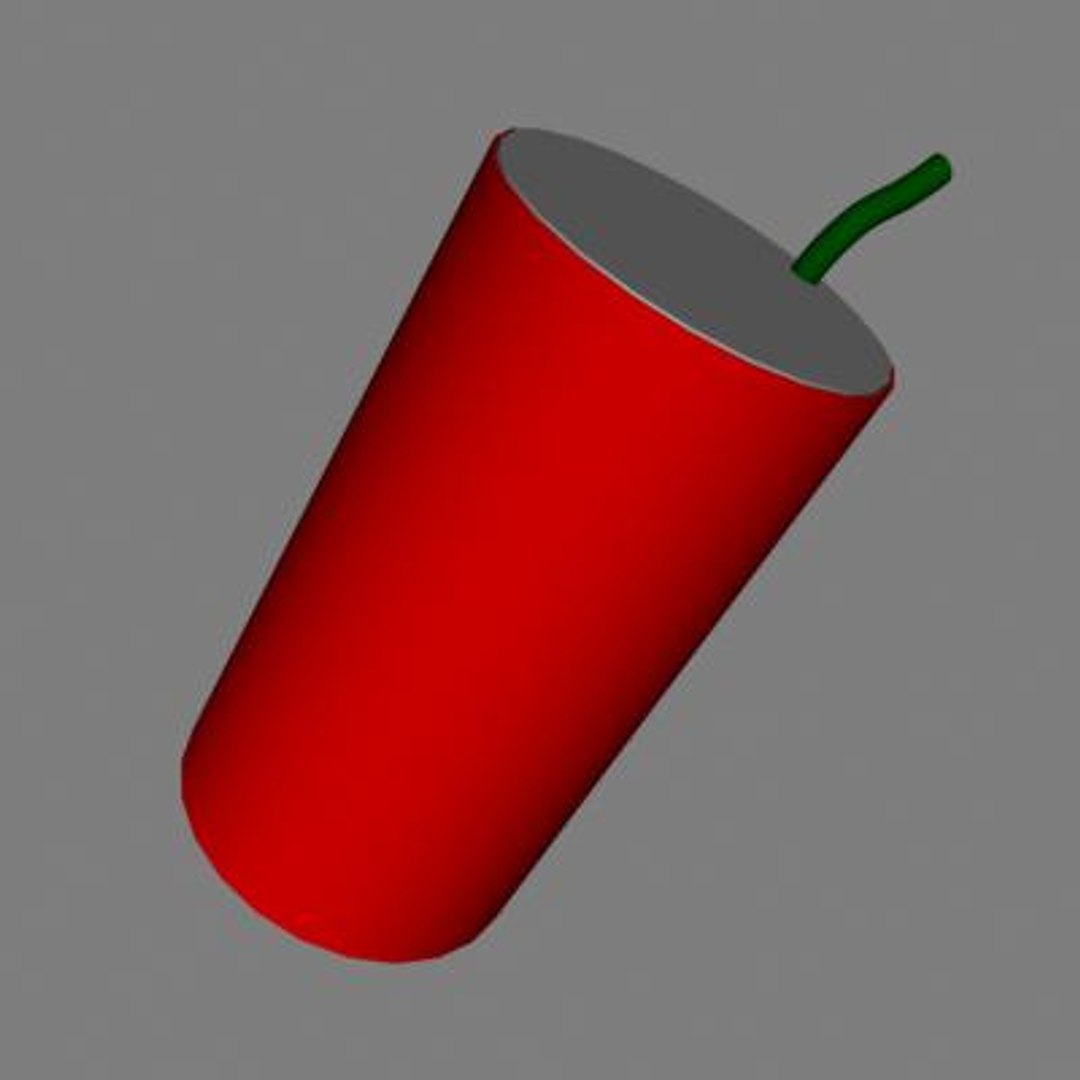 firecraker red 3d model