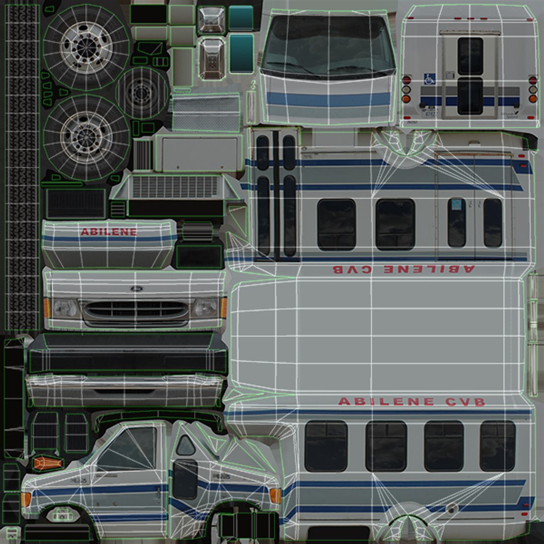 E350 econoline transit bus 3D - TurboSquid 1478685