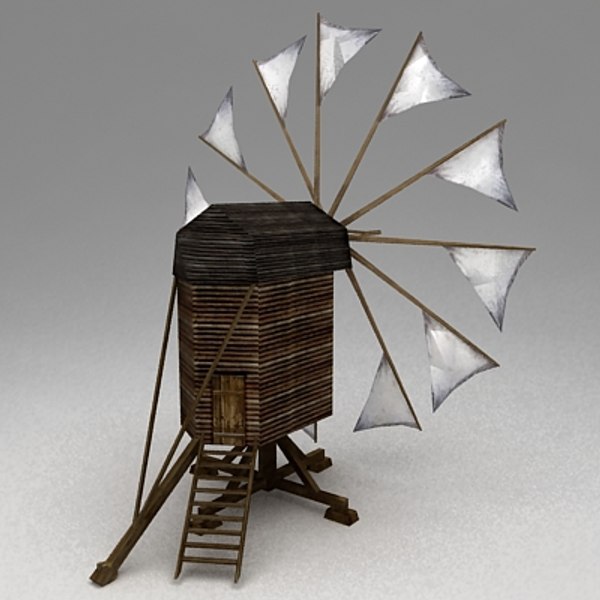medieval windmill 3d model