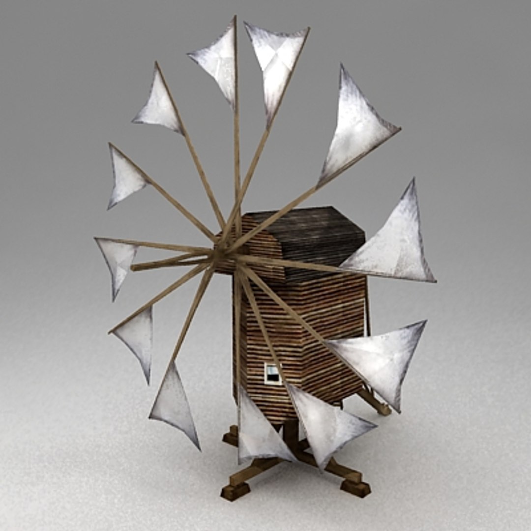 Medieval Windmill 3d Model