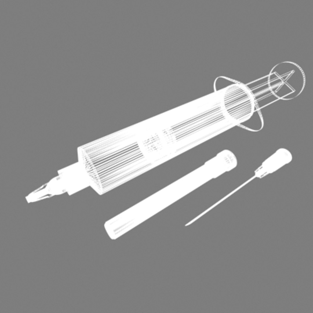 3d Model Of Syringe
