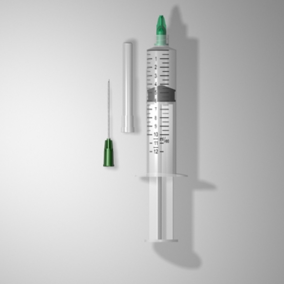 3d Model Of Syringe