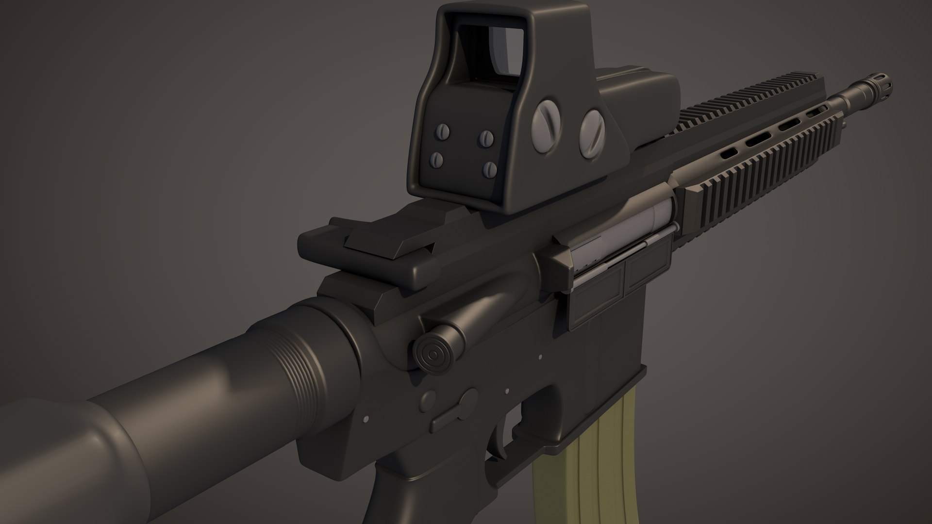 3D Hk 416 Weapon Model - TurboSquid 1399936