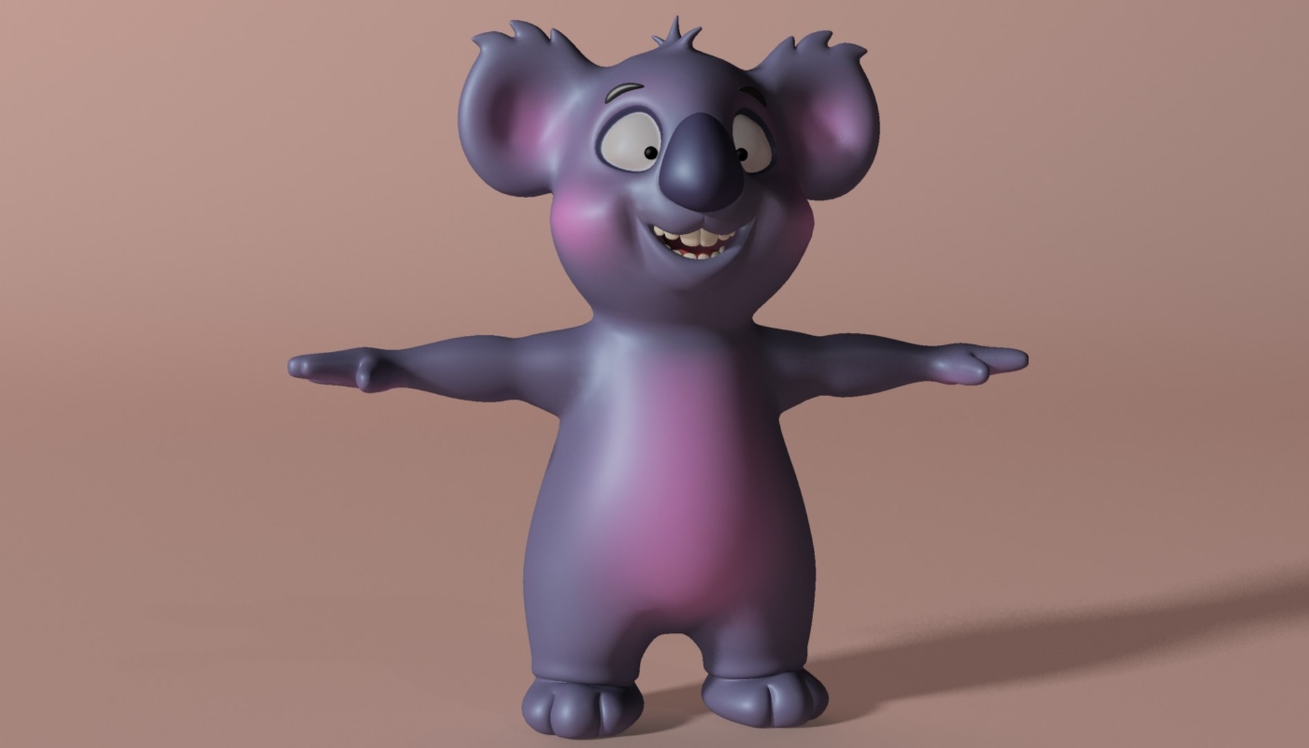 Cartoon Koala Rigged Anime Model - TurboSquid 1203041
