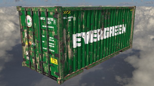 3D model shipping container evergreen - TurboSquid 1494790