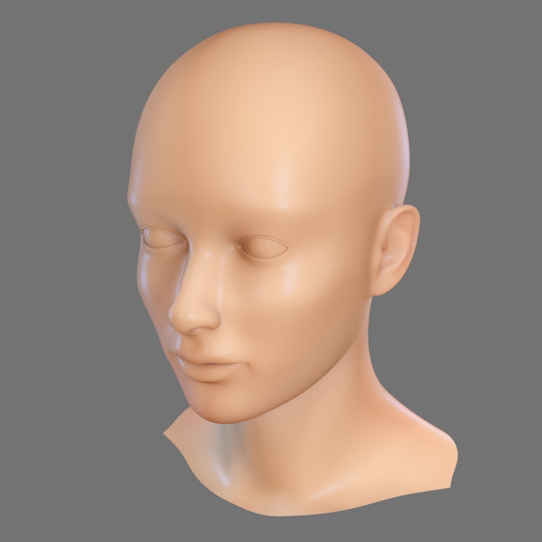 woman head 3d model