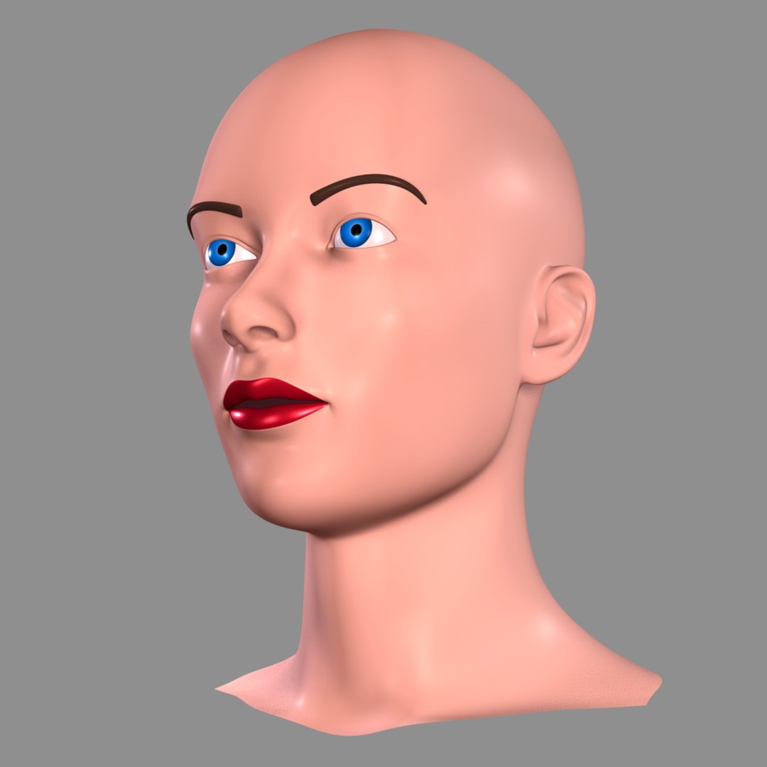 woman head 3d model