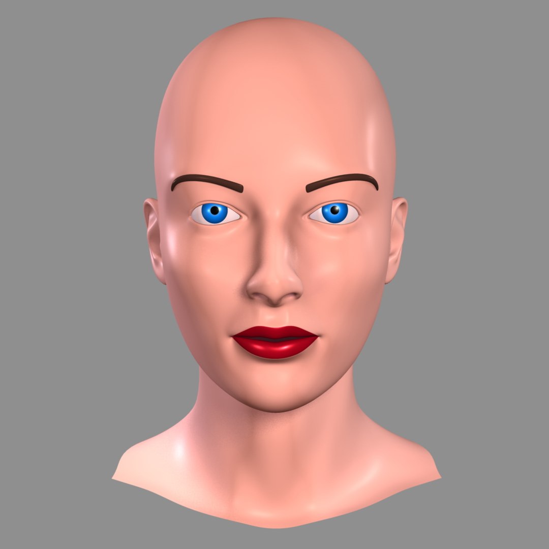 woman head 3d model