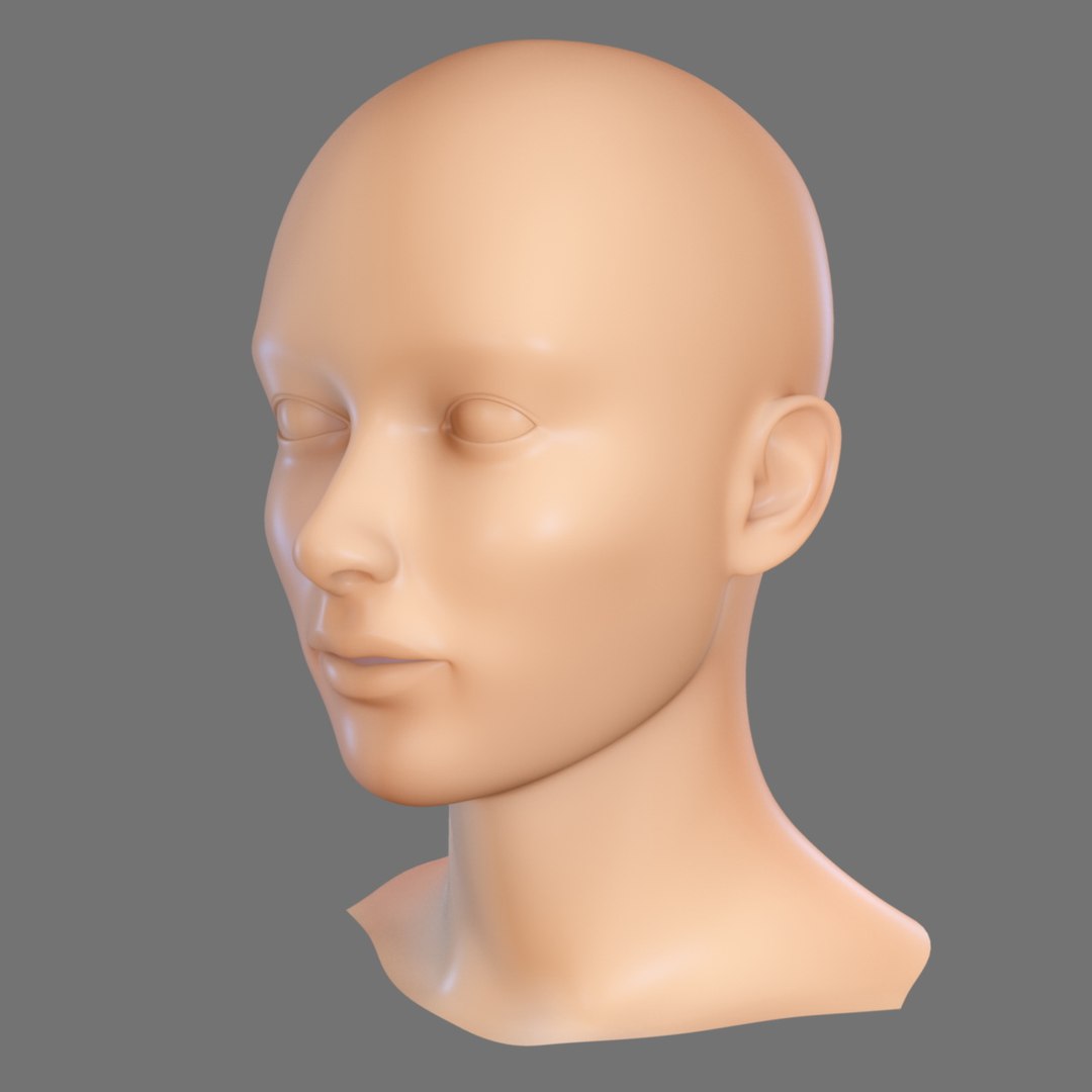 woman head 3d model